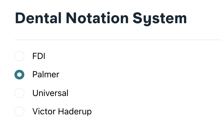 Can I change the Dental Notation system?